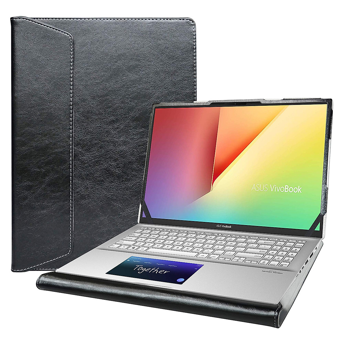 Alapmk Protective Case for 15.6" Asus VivoBook S15 S532FA/VivoBook 15 F512DA F512FA X512FA/ASUS Q547FD Q537FD/ZenBook Flip 15 Q538EI Q528EH & Lenovo IdeaPad Slim 7 GTX/IdeaPad Slim 7 15IIL05,Black