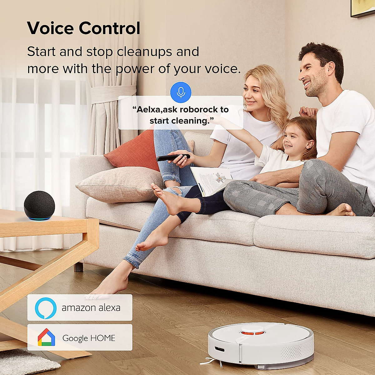 roborock S6 Pure Robot Vacuum and Mop, Multi-Floor Mapping, Lidar Navigation, No-go Zones, Selective Room Cleaning, 2000Pa Suction, Wi-Fi Connected, Alexa Voice Control (Black)