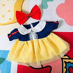 SPDD Clothes for Lalafanfan Duck,Cartoon Stuffed Duck Clothing Kawaii Doll Duck Clothes Plush Animal Dolls Detachable Clothes Birthday Gifts(Yellow)