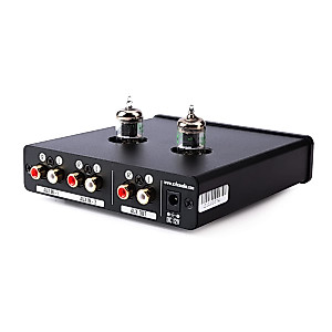 FX-Audio Tube-02 Pro Tube Headphone Amplifier, Vacuum 5725 Tube Preamp, Mini Hi-Fi Integrated Stereo Class A amp Supports 32-600 ohms of Headphones, for Stereo Amplifier/Active Speaker