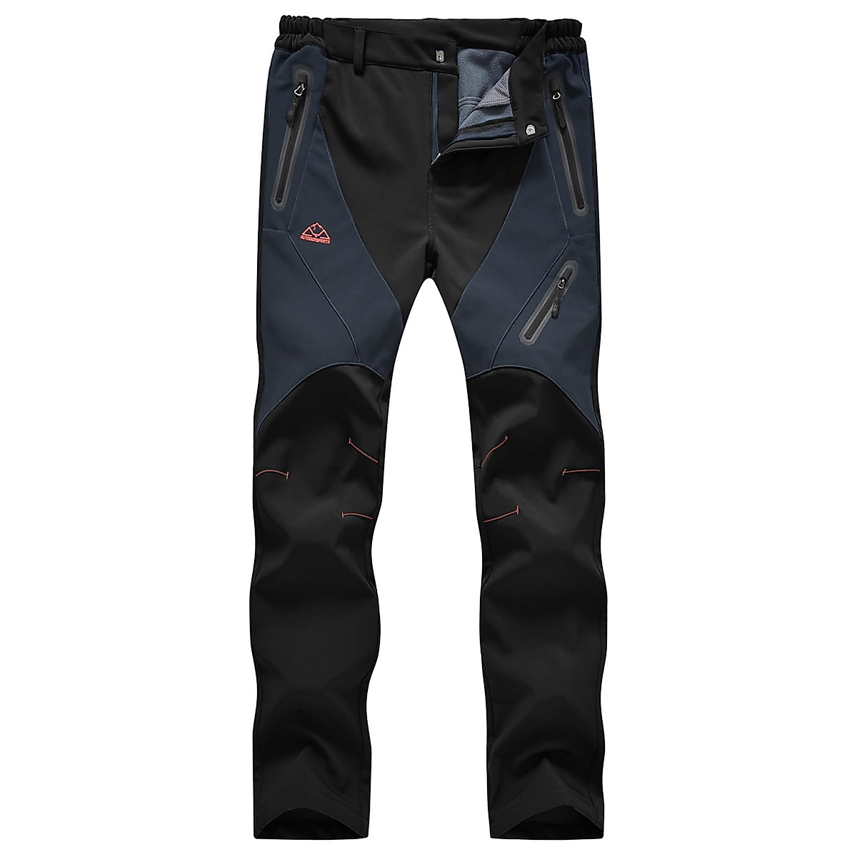 Rdruko Women's Snow Pants Waterproof Insulated Fleece Thermal Ski Hiking Snowboard Pants(Black, US M)