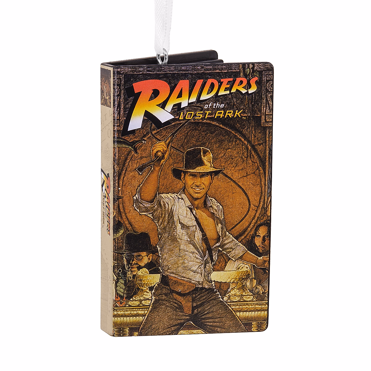 Hallmark Indiana Jones Movie Retro Video Cassette Case Plastic Christmas Ornament (0003HCM1096)