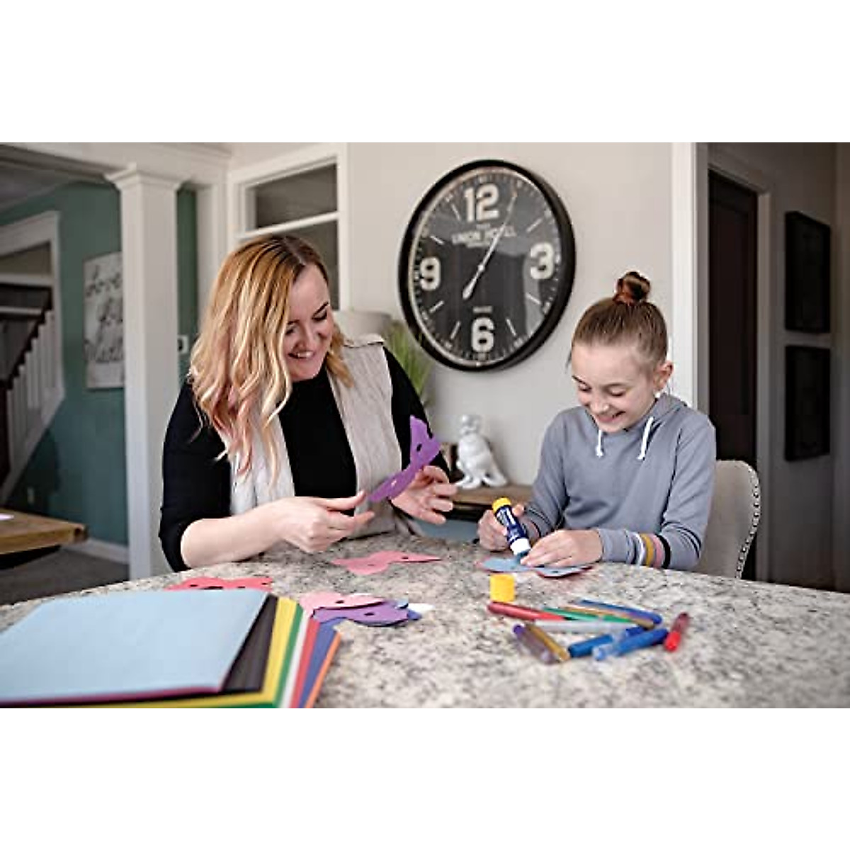 Creativity Street Glitter Glue Pens, Classroom Pack, Assorted Iridescent & Neon Colors, 0.34 fl. oz., 72 Pens