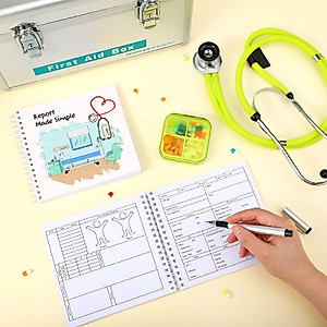 Marspark Nurse Report Sheet Notebook Pocket Notebook for Nurses Nursing Notepad Student Appreciation Journal for Organizing Notes, Giving Report (1 Pack)