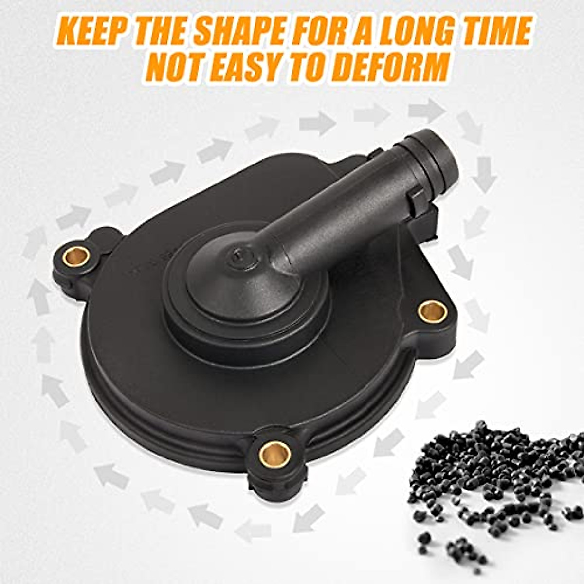 RANSOTO PVC Vent Valve Crankcase breather Oil Separator Cover and Camshaft Expansion Plug Kit Compatible with Mercedes ML350 C230 C300 E350 C350 SLK300 ML450 Replace 2720100631 0009985690 0009986590