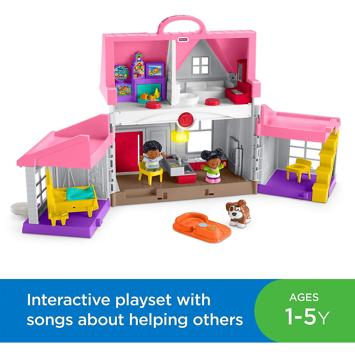 Fisher-Price Little People Big Helpers Home, Pink