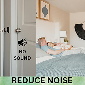 XCEL 20 Pack 3.6" Paintable Door Knob Stopper Door Bumpers Bulk Neoprene Door Stops for Walls, Door Knob Wall Protectors, Wall Door Stoppers Adhere to Wall Paint to Match (Black – 20 Pack)