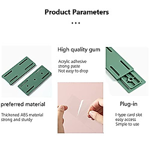 8 Pcs Adhesive Punch-Free Socket Holder - 【New Version】 Self-Adhesive Desktop Socket Fixer, Cable Management Punch Free Surge Protector, Desktop Mobile Plug-in Socket Fixer Bracket Stand (A-8Pcs)