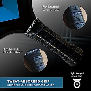 AOBORTY Pickleball Paddles 4 Pack - Light Graphite Premium Rackets Fiber Face Pickleball Set with 4 Outdoor Indoor Balls