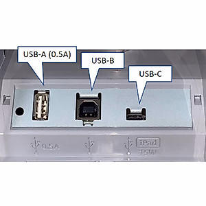 Star Micronics mPOP Integrated USB-C Lightning Receipt Printer & Cash Drawer with Tablet Stand - White