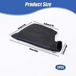 2 Pcs Table Saw Miter Saw Dust Bag Black Dust Collection Bag for Miter Saw 255 Model with Zipper and Wired Adjustable Stand Dust Bag for Belt Sander Parts Diagonal Saw Miter Saw Accessories