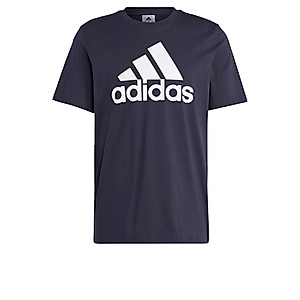 adidas Men's Essentials Single Jersey 3-Stripes T-Shirt, Legend Ink/White, XX-Large