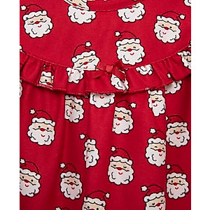 Little Me Clothes for Baby Girls' Christmas Holiday Santa Print 2-Piece Pajamas, 2T