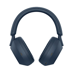 Sony WH-1000XM5 Wireless Industry Leading Headphones with Auto Noise Canceling Optimizer, Crystal Clear Hands-Free Calling, and Alexa Voice Control, Midnight Blue WH1000XM5 (Renewed)