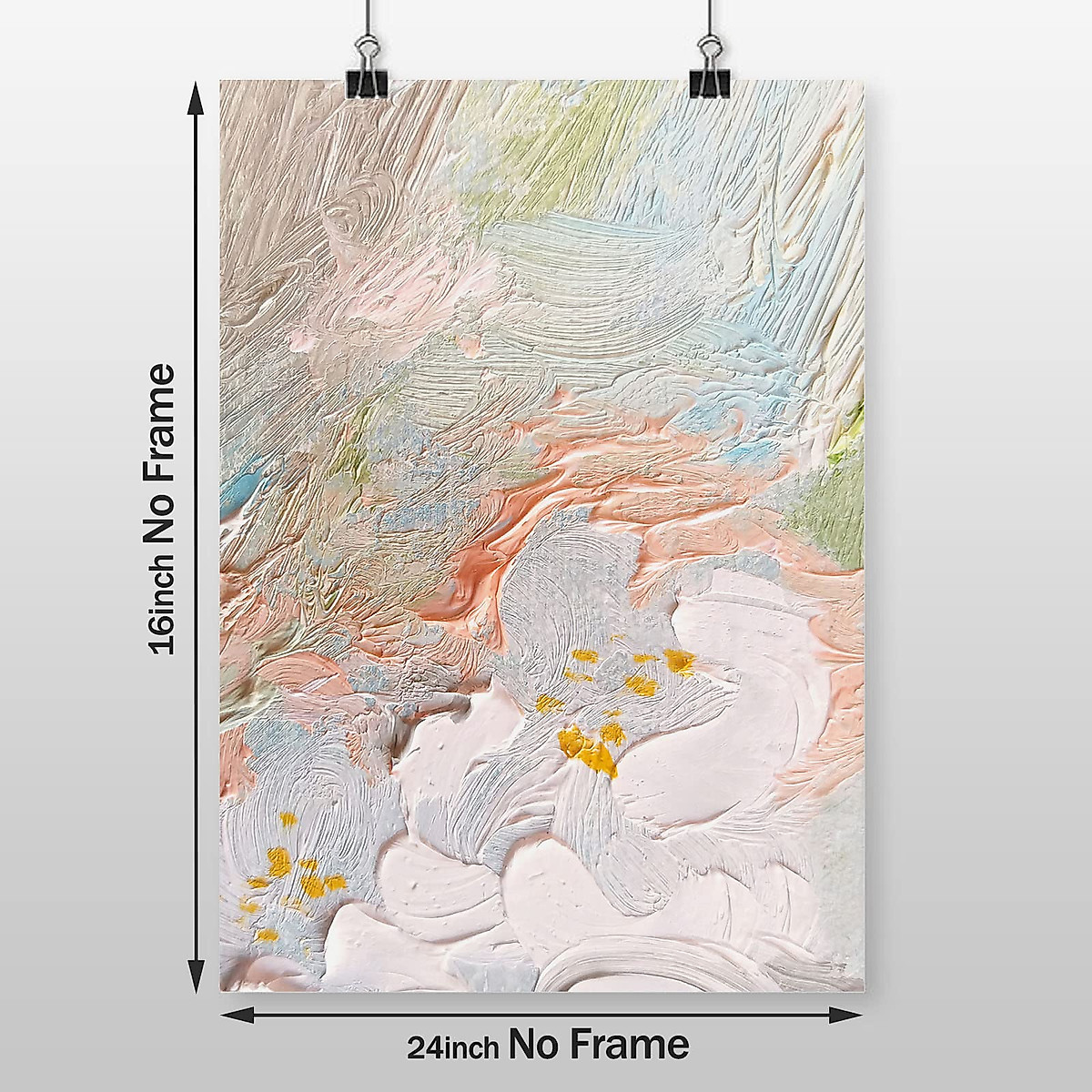 Spreefdian Abstract Painting Wall Art 16x24inch, Frameless Canvas Print for Living Room, Premium Quality, Home Decor Idea, Durable, Fade-Resistant, Office, Bedroom, Kitchen