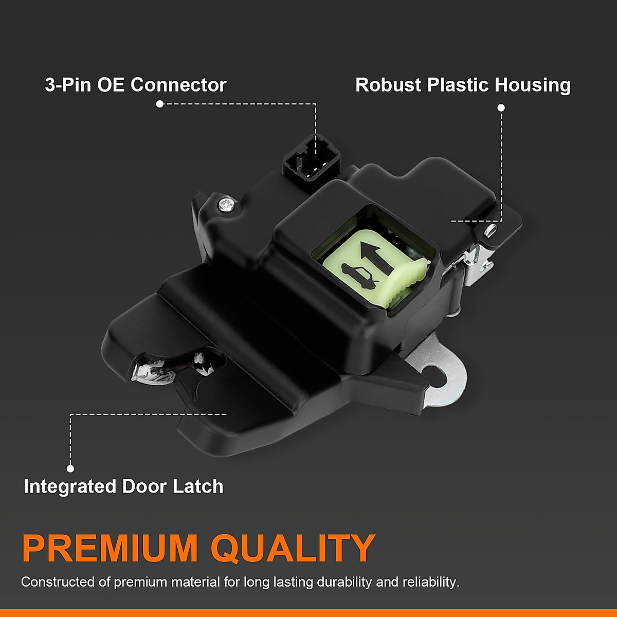 81230-3X010 Trunk Latch Lock Actuator for Hyundai Elantra 2.0 1.8L 2011 2012 2013 2014 2015 2016 Replace Hyundai 812303X010 Tailgate Tail Gate Latch Lock Actuator Motor Rear Door Hatch Lock Assembly