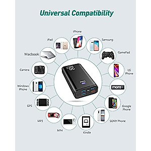 Ceeya Portable Charger PD 20W Battery Pack USB C high-Speed Charging 26800mAh Power Bank LCD Display with Type C Out & in,External Battery Backup for MacBook,iPhone 12,13,14,Samsung,Heated Vest,etc