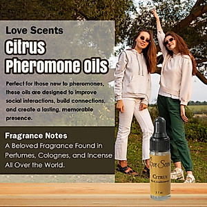 Love Scent Pheromone Oils, Pheromone Oil with AndrosteNOL, Body Oil Perfume for Women and Men, Long-Lasting Fragrance Body Oil (Sweet Cream, 3.7 ml)