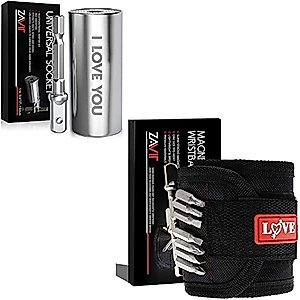 Gifts for Men Women Dad Anniversary,Universal Socket"I LOVE YOU",Magnetic Wristband"LOVE",Christmas Stocking Stuffers Birthday gifts for Him.
