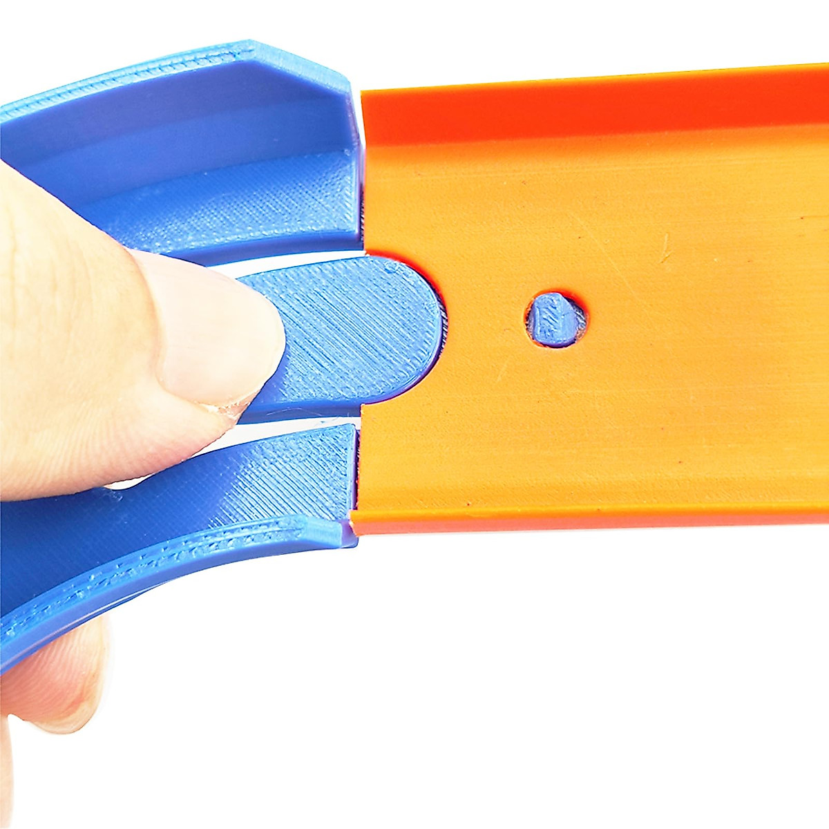 ARSUNOVO Racetrack Connectors Compatible with Hot Wheels,90 Degree Banked Turn,2 Packs