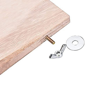 CoscosX 3Pcs Pet Parrot Bird Cage Perches Square Wooden Stand Platform Budgie Toys Bird Tree Perches for Parakeets