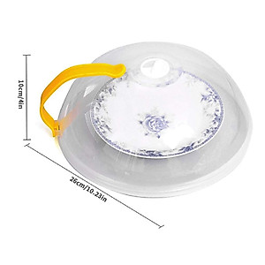 WLTK Professional Microwave Food Anti-Sputtering Cover with Handle Heat Resistant Lid for Microwave Food Dropshipping