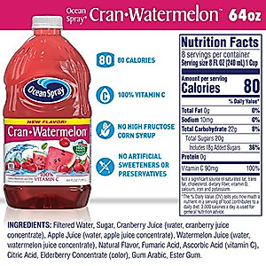 Ocean Spray Cran-Watermelon Juice Drink, 64 Ounce Bottle
