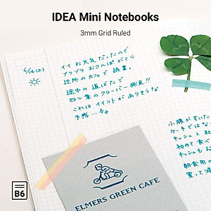 KOKUYO JIBUN_TECHO B6 bundles (2 IDEA notebooks, 1 transparent cover and 2 Template Stencil of Icon & Plan)