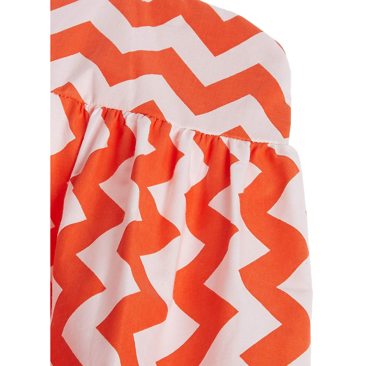 Baby Doll Bedding Chevron Diaper Stacker, Orange