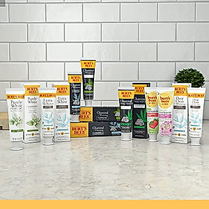 Burt’s Bees Kids Toothpaste, Strawberry Flavor, with Fluoride, Strawberry Splash, 4.7 oz, Pack of 4