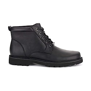 Rockport Men's Northfield WP Plain Toe Chukka Boot- Black Waterproof-10.5 M