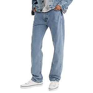 Levi's Men's 505 Regular Fit Jeans (Also Available in Big & Tall), Light Stonewash, 32W x 34L