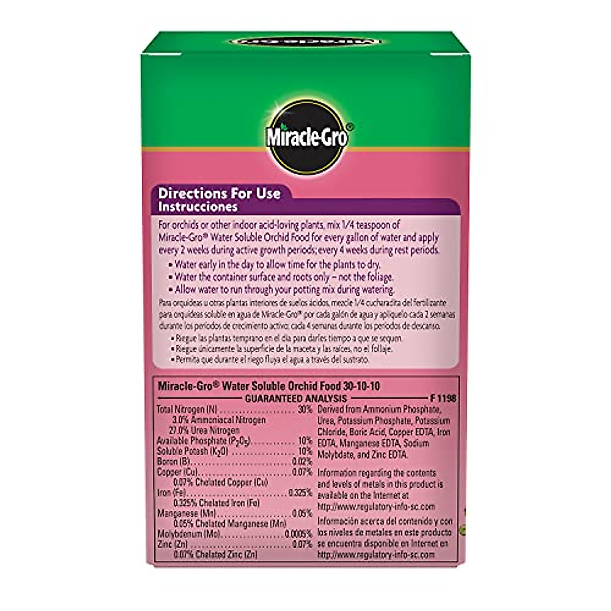 Miracle-Gro Water Soluble Orchid Food, Plant Fertilizer, 8 oz. (12-Pack)