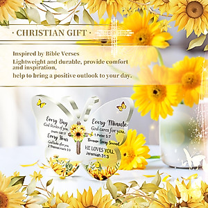 12PCS Christian Gifts for Women Faith, Sunshine Box Inspirational Gifts for Women,Christian Birthday Baskets,Religious Catholic Baptism,Get Well Soon Baskets for Mom,Friends,Wife,Girlfriends