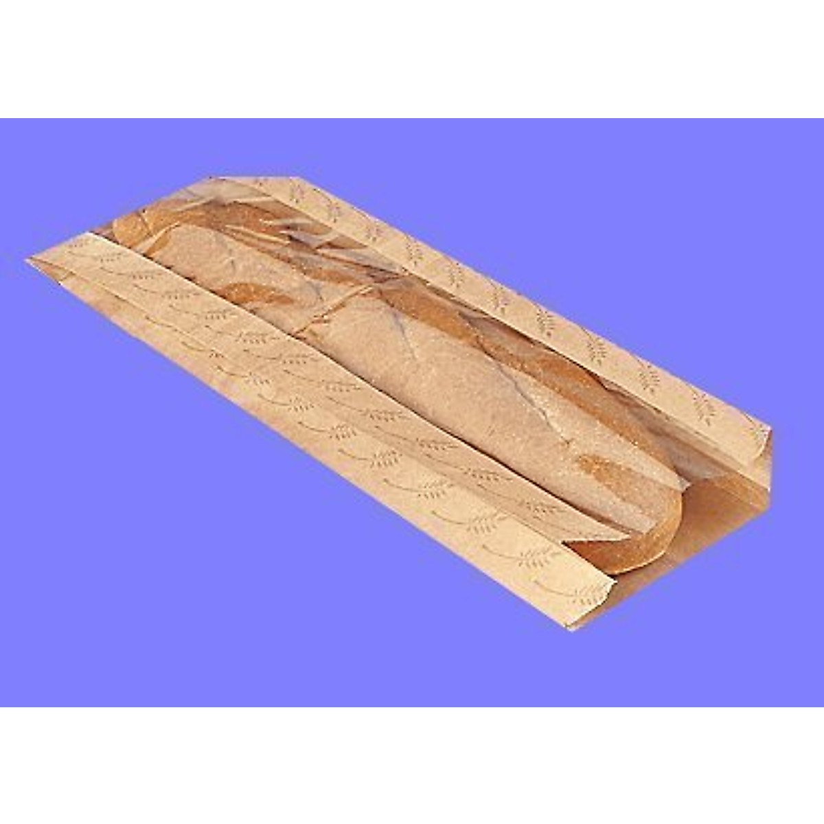 Cakesupplyshop Packaged C9y- 25 Food Packaging Paper Bread Bags with Front Window 6 X 2 X 18'