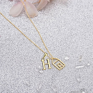 Peachrino House Necklace,Singe Necklace, Album Inspired Fans Gifts, Singer Fan Gifts, Singer Merchandise (Gold)