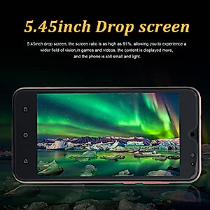 Bewinner S21 Pro Unlocked Cellphone, 5.45in 2GB RAM 16GB ROM Dual SIM Card Unlocked 3G Smartphone Face ID Mobile Phone 128G Expansion for Android 10(Pink)