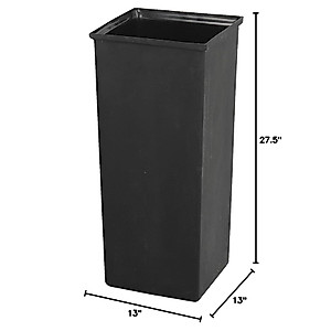 Safco Products 9668 Plastic Liner for 21-Gallon Waste Receptacles, Sold Separately, Black