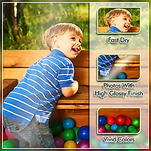 Koala Double Side Glossy Photo Paper 8.5x11 Inches 120gsm 100 Sheets Compatible with Inkjet Printer