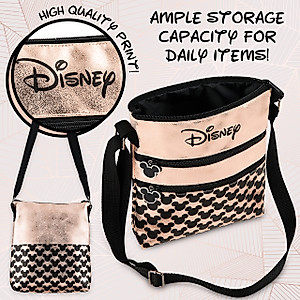 Disney Stitch Girls Purse Cross Body Bag for Kids Teens Women Shoulder Bag with Adjustable Strap Fashion Handbag Stitch Gifts (Mickey Mouse, 9.84x8.66x0.79inch)