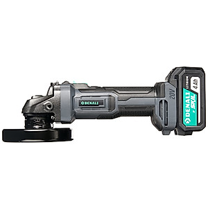 Amazon Brand - Denali by SKIL 20V Cordless Angle Grinder Kit with 4.0Ah Lithium Battery and 2.4A Charger, Blue