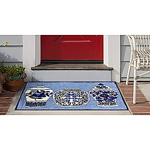 Liora Manne Frontporch Indoor/Outdoor Rug, 1 ft 8 in x 2 ft 6 in, Ginger Jars