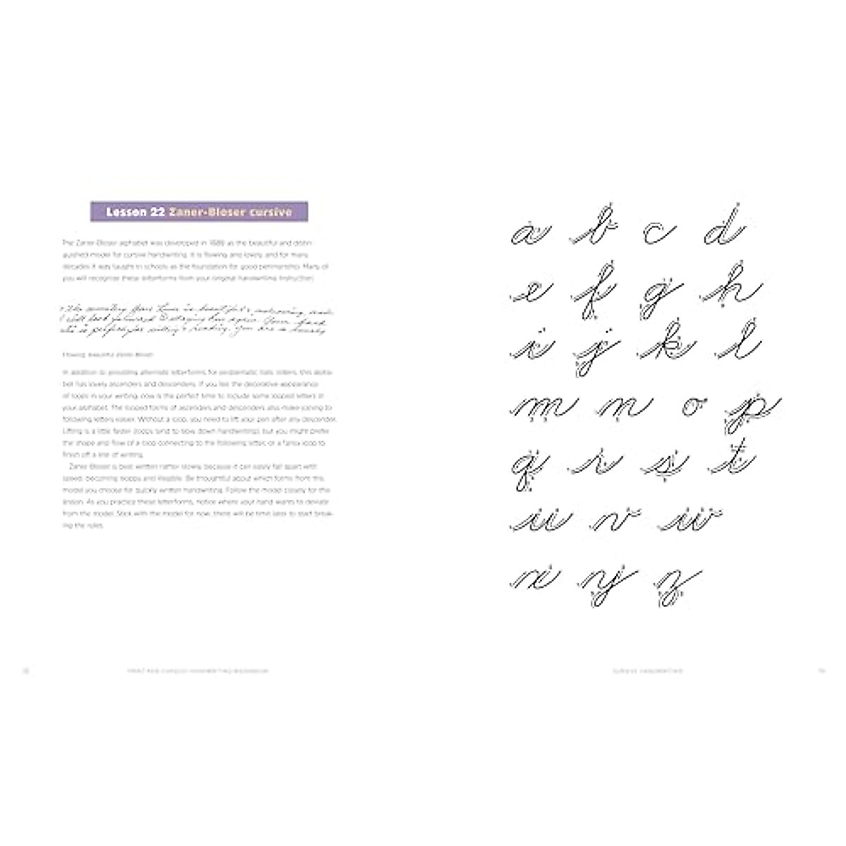Print and Cursive Handwriting Workbook: 35 Lessons to Improve Your Penmanship