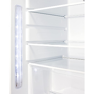Summit Appliance ALR47BSSHV 20" Wide Built-In All-Refrigerator, ADA Compliant, Adjustable Thermostat, 3.53 cu.ft Capacity, Removable Door Racks, Temperature Alarms, Automatic Defrost