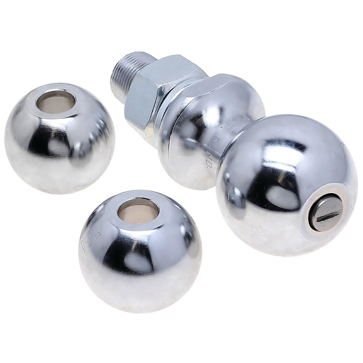 Reese Towpower 74309 Interchangable 1 7/8", 2", 2 5/16" Hitch Ball Kit, Chrome