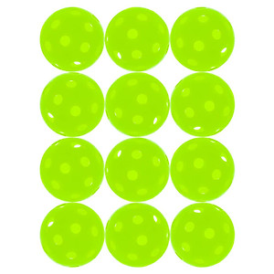 Jugs Sports Pickleballs, Vision Enhanced Green, 1 Dozen