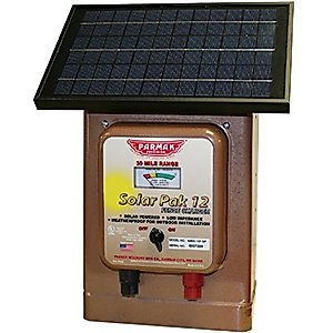 Parmak Magnum Solar-Pak 12 Low Impedance 12 Volt Battery Operated 30 Mile Range Electric Fence Charger MAG12-SP