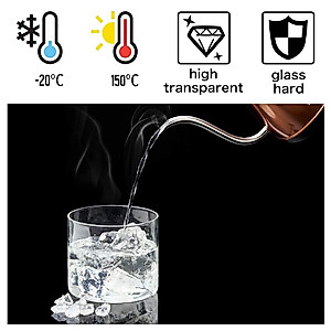 EZOWare Set of 4 Airtight Glass Storage Jars with Bamboo Lid Set, 450ml/15.2oz High Borosilicate Clear Kitchen Pantry Food Canister Container For Cereal, Pasta, Nuts, Spices, Flour, Coffee