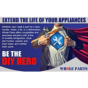 Whole Parts DA47-00244W Refrigerator Defrost Heater Assembly - Replacement and Compatible with Some Samsung Refrigerators - Non-OEM Samsung Appliance Parts & Accessories - 2 Yr Warranty