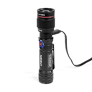 NEBO Redline Flashlight, Rechargeable LED Water & Impact Resistant Handheld Flashlights, Available in 450, 1000, 1400, & 2000 Lumens, Redline Flex 450 Lumens